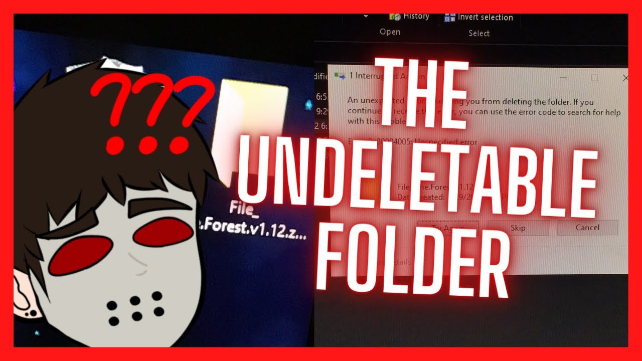 The Undeletable Folder | IRL SCP??? - YouTube