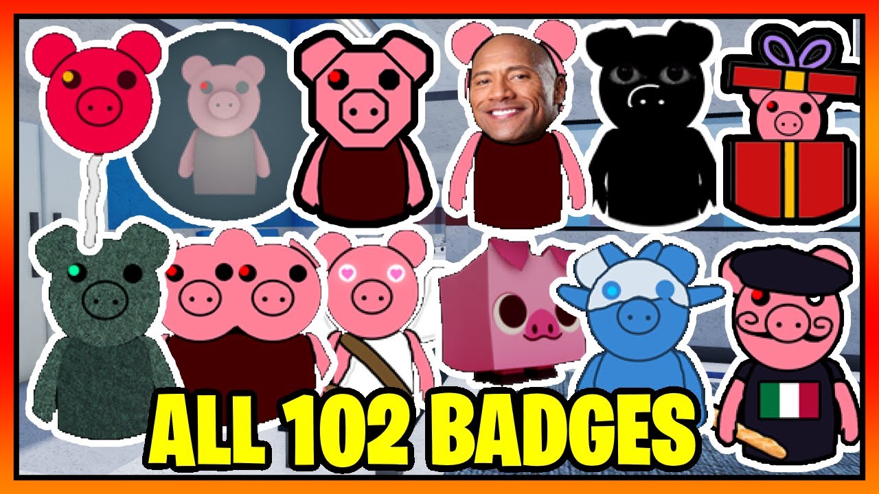 How to get ALL 102 BADGES + PIGGIES in FIND THE PIGGIES || Roblox - YouTube