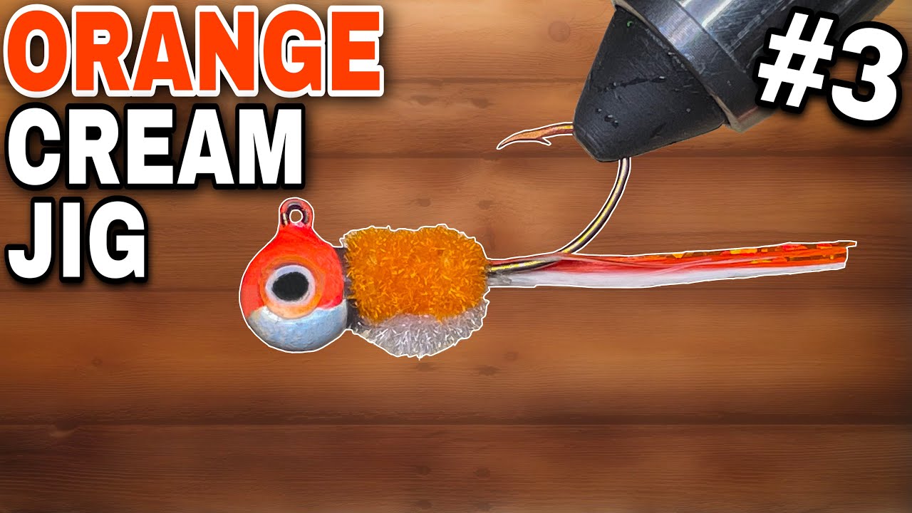 Tying an Orange Cream Crappie Jig (Underwater Footage) - Hand Tied Jigs ...