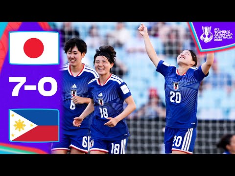 Japan BREEZE past Philippines | Japan - Philippines | Highlights | AFC Women's Asian Cup™