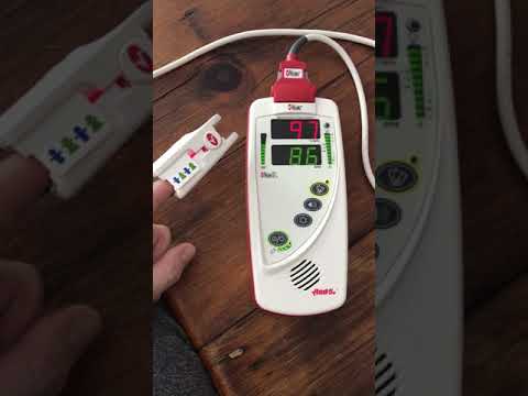 Masimo Rad 5v Pulse Oximeter in action - YouTube