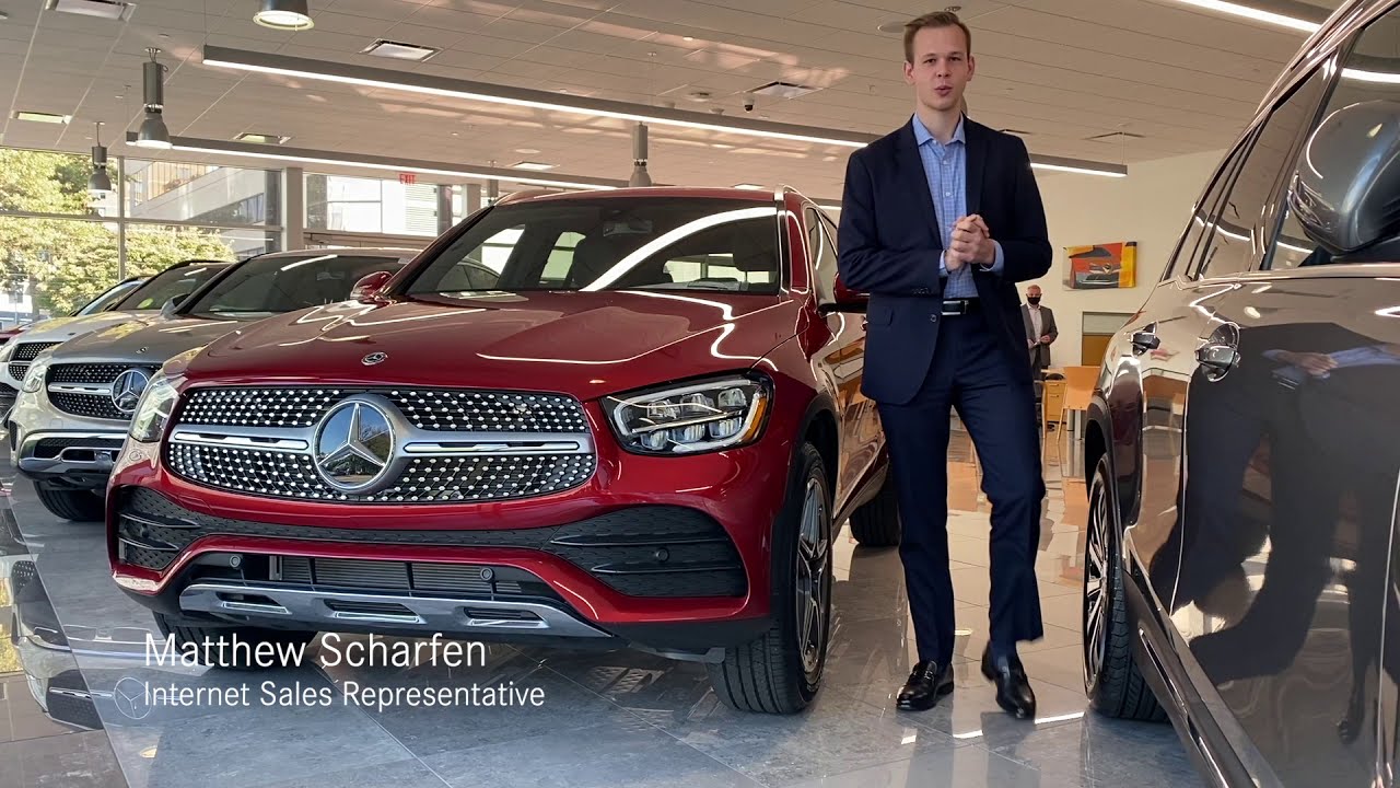 2020 Mercedes-Benz GLC 300 in Cardinal Red - YouTube