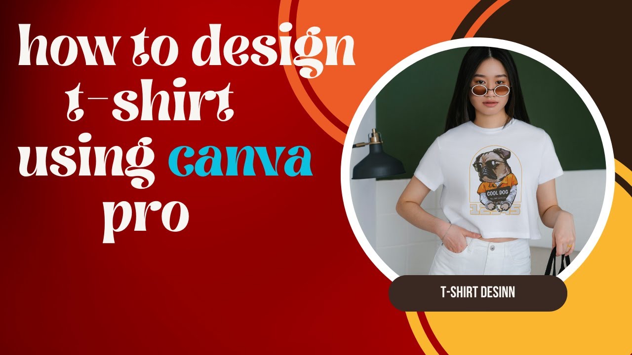 How to create t shirt design Using canva pro - YouTube