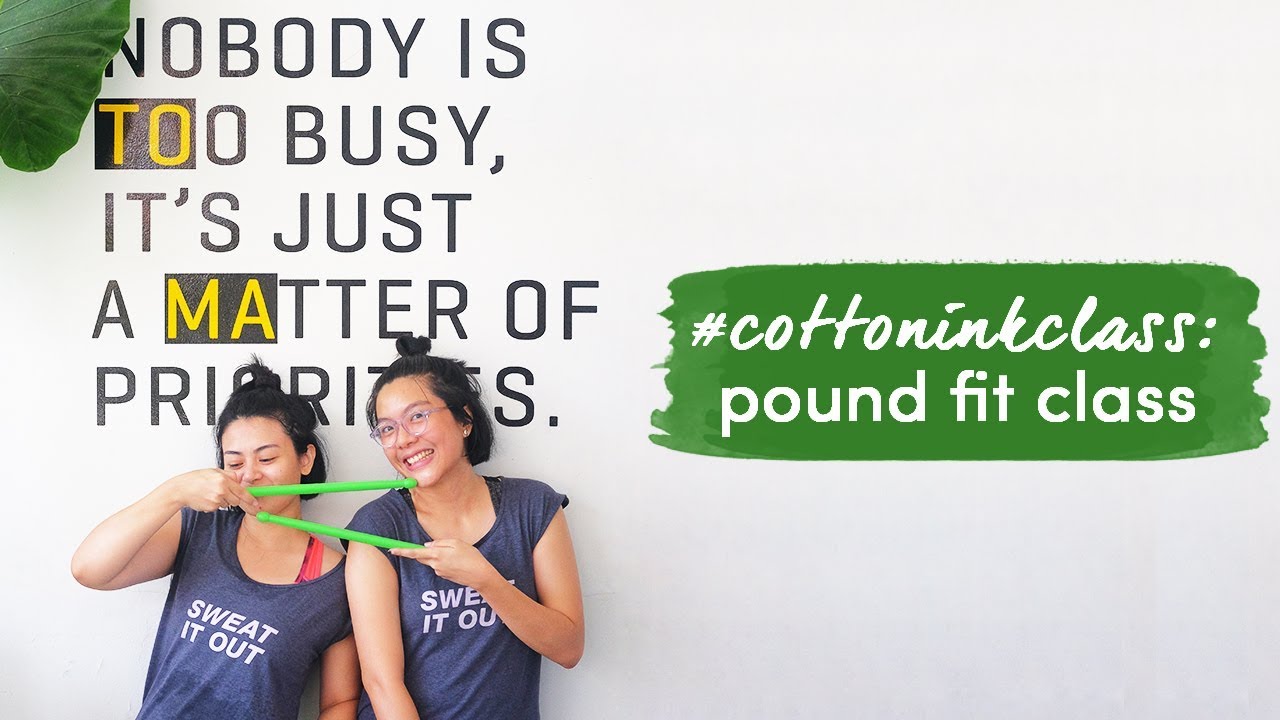 #COTTONINKClass: Pound Fitness Class - YouTube