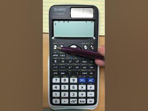 Basic 2-Line Calculator Functions with a Casio Fx-991EX - YouTube
