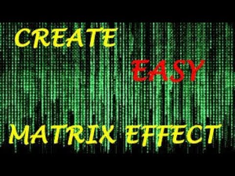 How to make Matrix effect using notepad - YouTube
