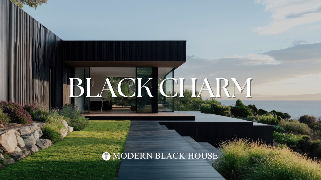 Modern Black Minimalist House: Embrace Rustic Elegance and Organic ...
