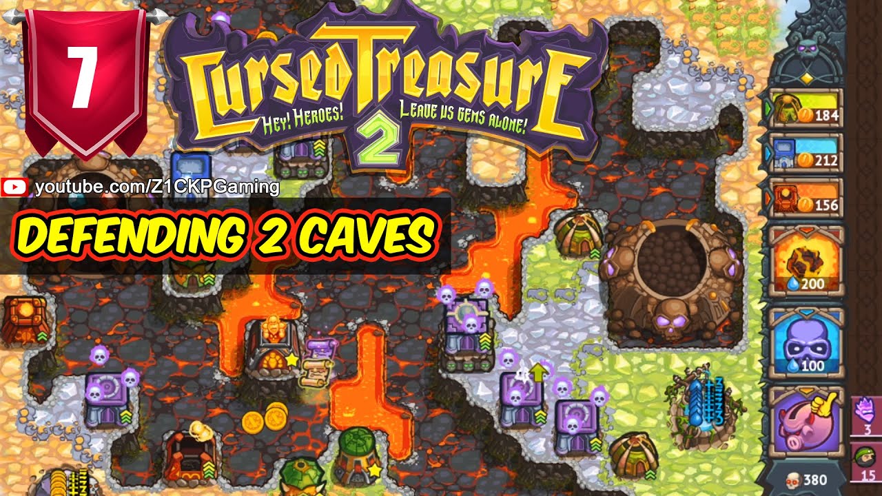 Cursed Treasure 2 Walkthrough #7 - Defending 2 Caves - Z1CKP - Cursed ...