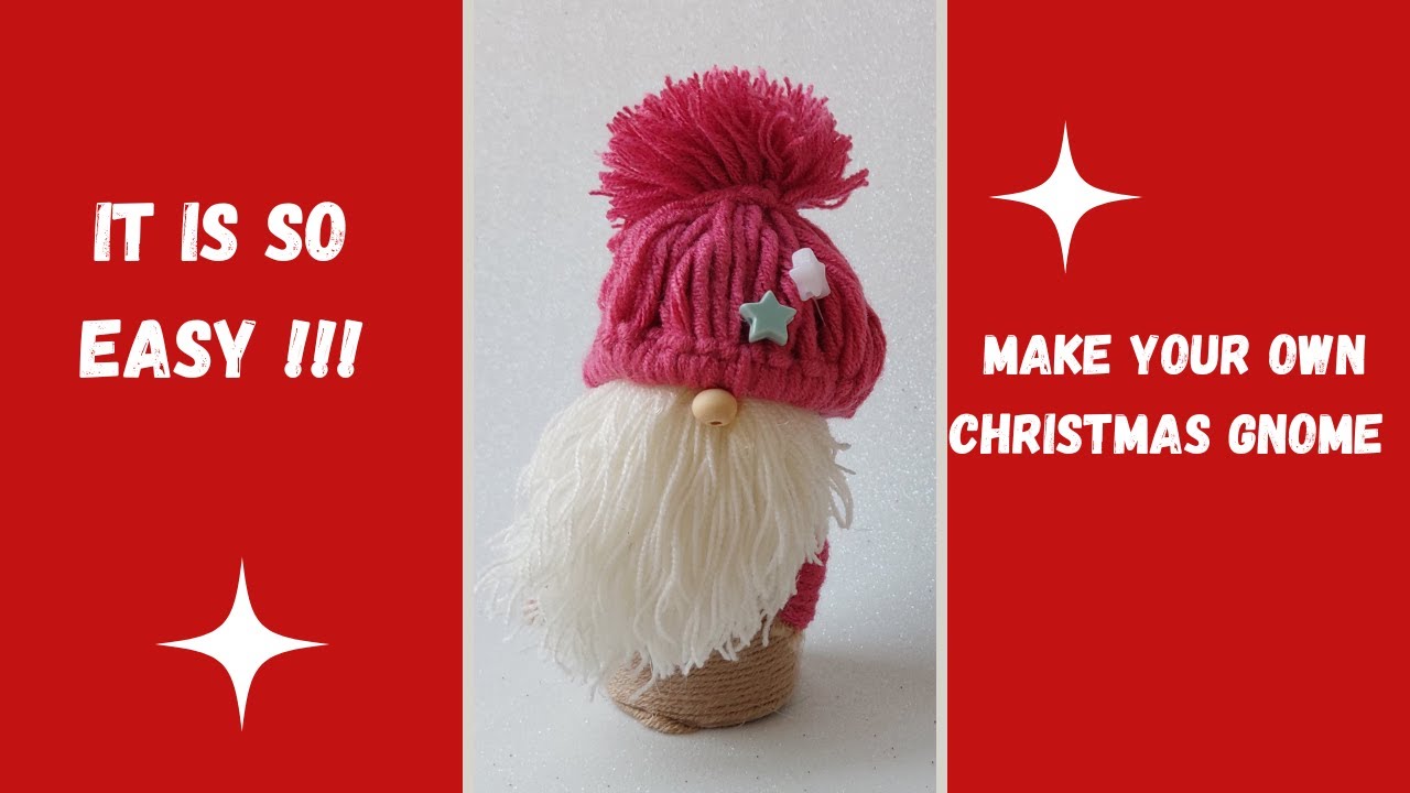 How to make a Christmas Gnome - easy step-by-step tutorial - YouTube