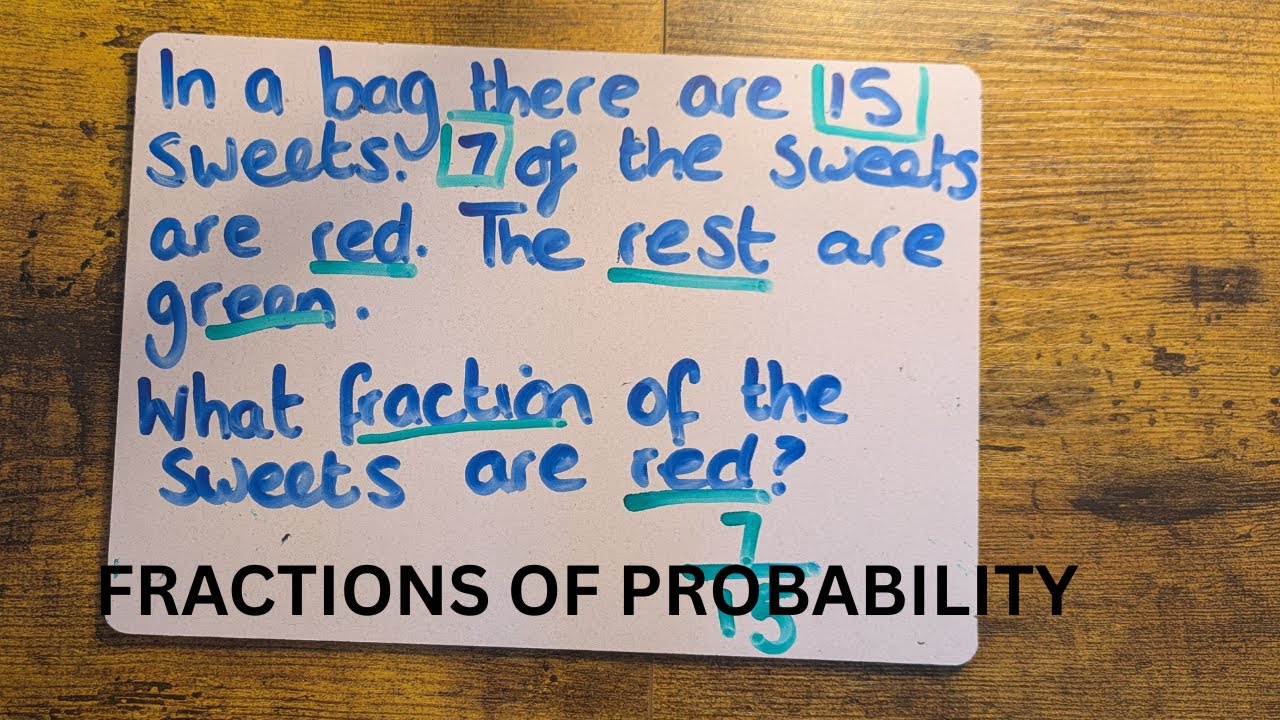 Writing Probability Fractions: A Walkthrough Guide - YouTube