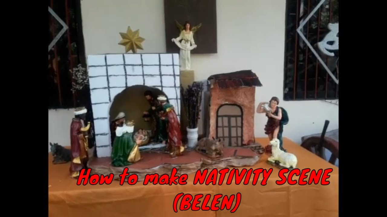How to make Nativity Scene (Christmas BELEN) from RECYCLED materials ...