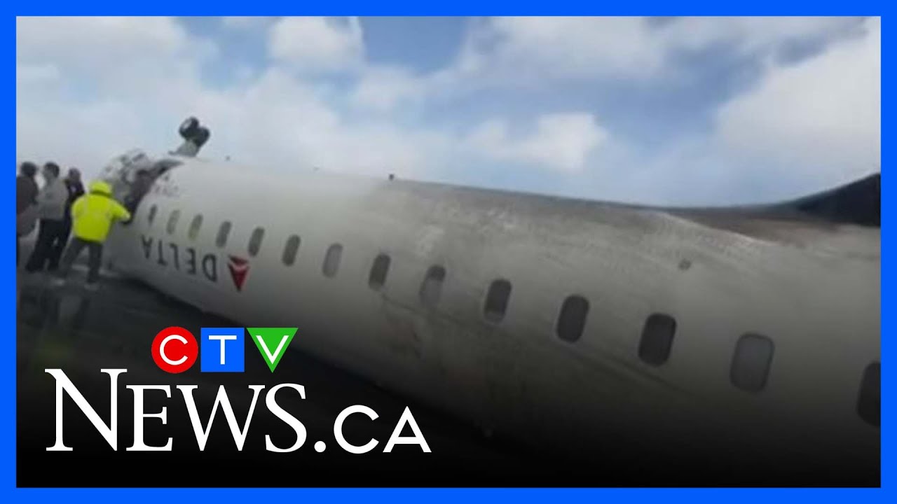 Video from inside the upside-down plane shows the intense moments of ...