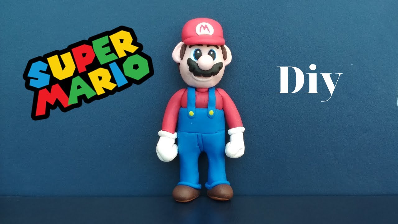 New Super Mario bros diy | How to make a simple clay figure | Clay art ...