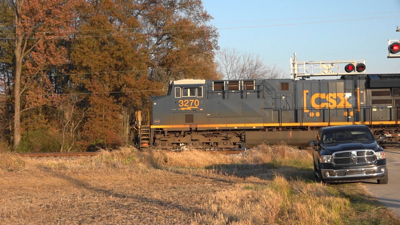 Time's-A-Wastin, Move That Grain! CSX G618 at Paxton, IN - YouTube