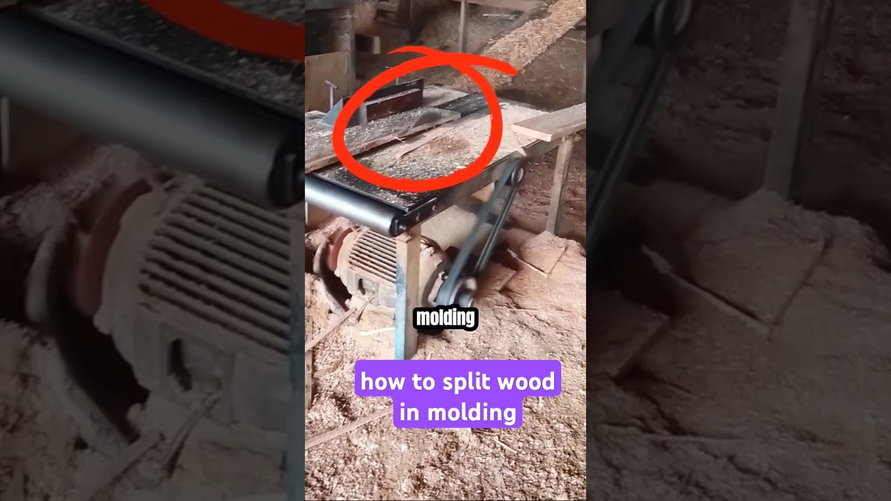 how to split wood in molding or furniture - YouTube