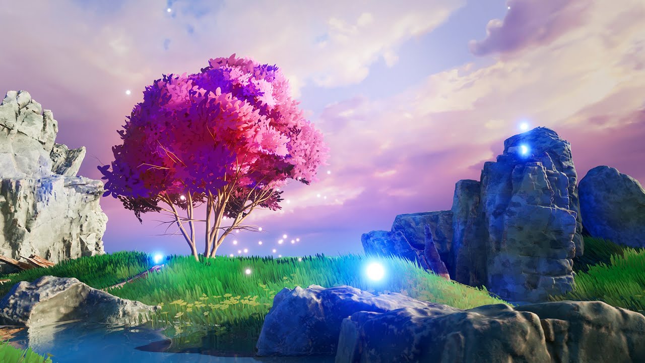 ZELDA Inspired graphic - pink tree - UNREAL ENGINE 5 - YouTube