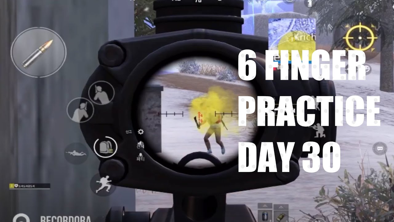 [Pubg mobile] 6 finger practice day 30 - YouTube
