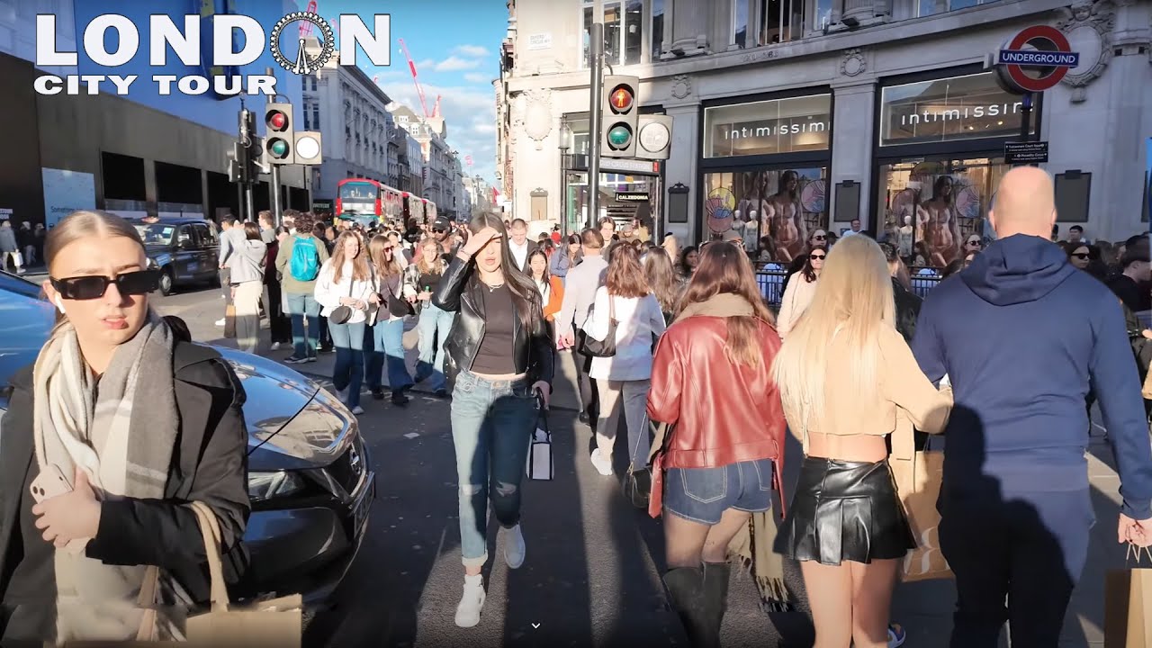 🇬🇧LONDON CITY TOUR| OXFORD STREET & SOHO London Walk l London Street ...