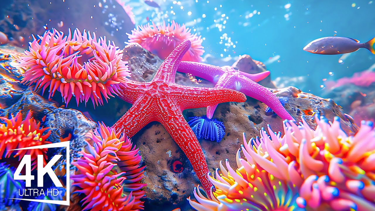 In The Aquarium You Can See Huge Sea Creatures 4K (ULTRA HD) - The Most ...