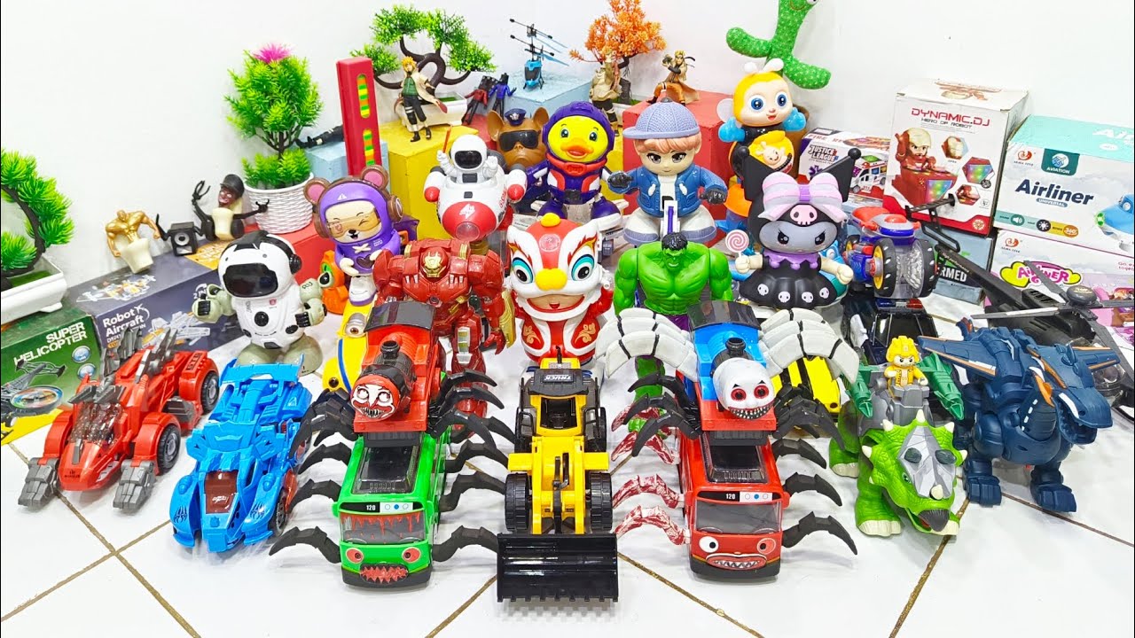 Bermain Mobilan Choo Choo Choo, Thomas Exe Tayo Bus Eater, Mobil Dino ...