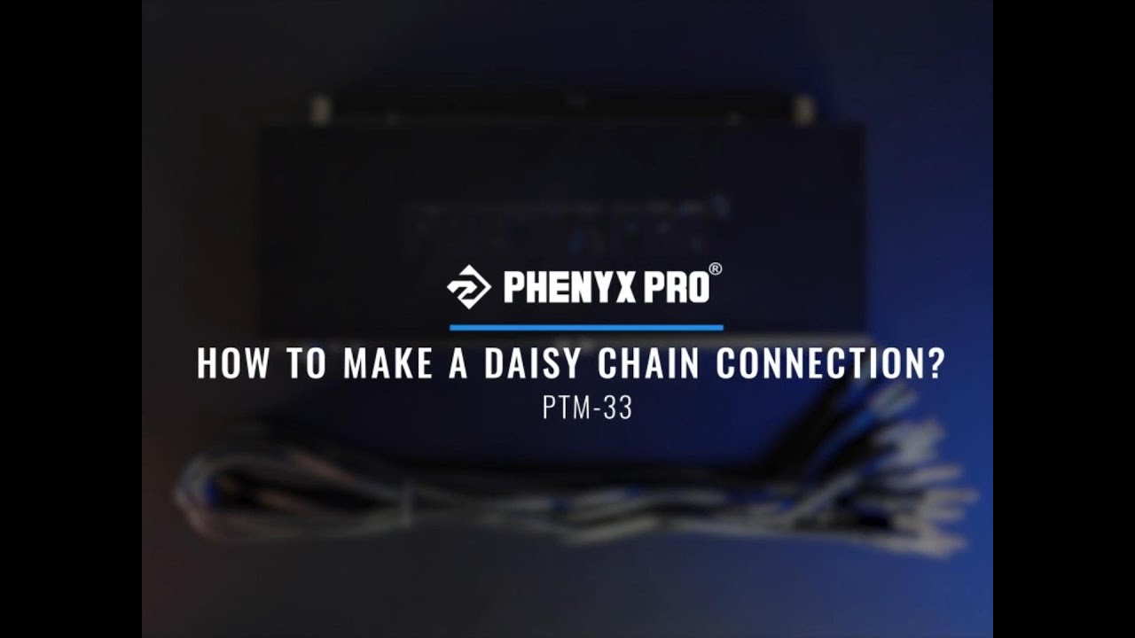 Tutorial - How to make a daisy chain connection? - YouTube