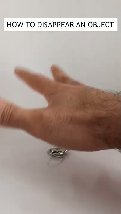 How to magic disappear an object #shorts #trending #asmr - YouTube