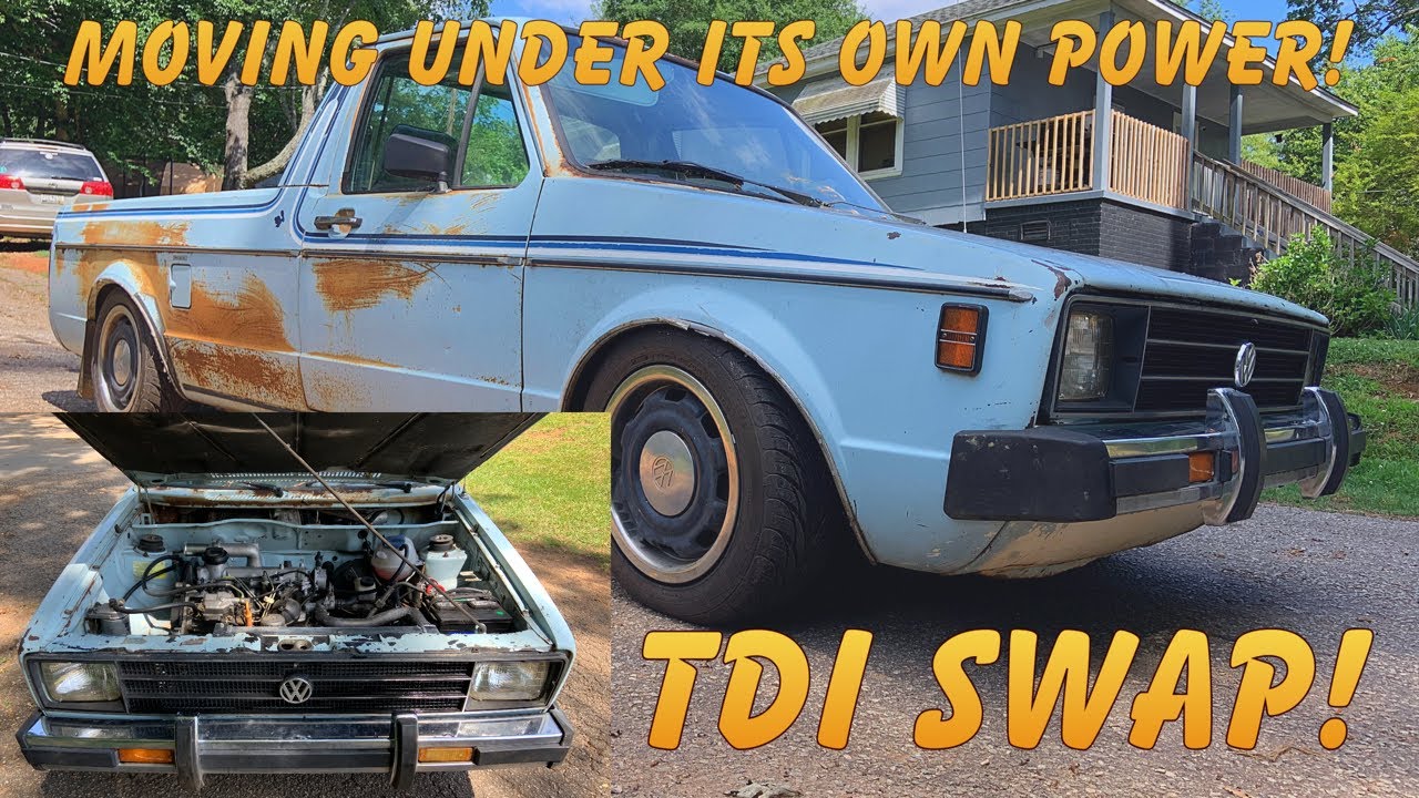 The Barn Find Volkswagen Caddy Moves Under its Own Power! TDI Swap Part ...
