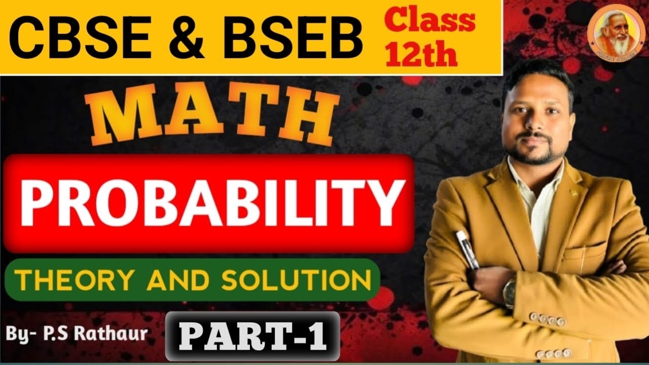 Introduced of probability for class12th. Special classes of probability ...