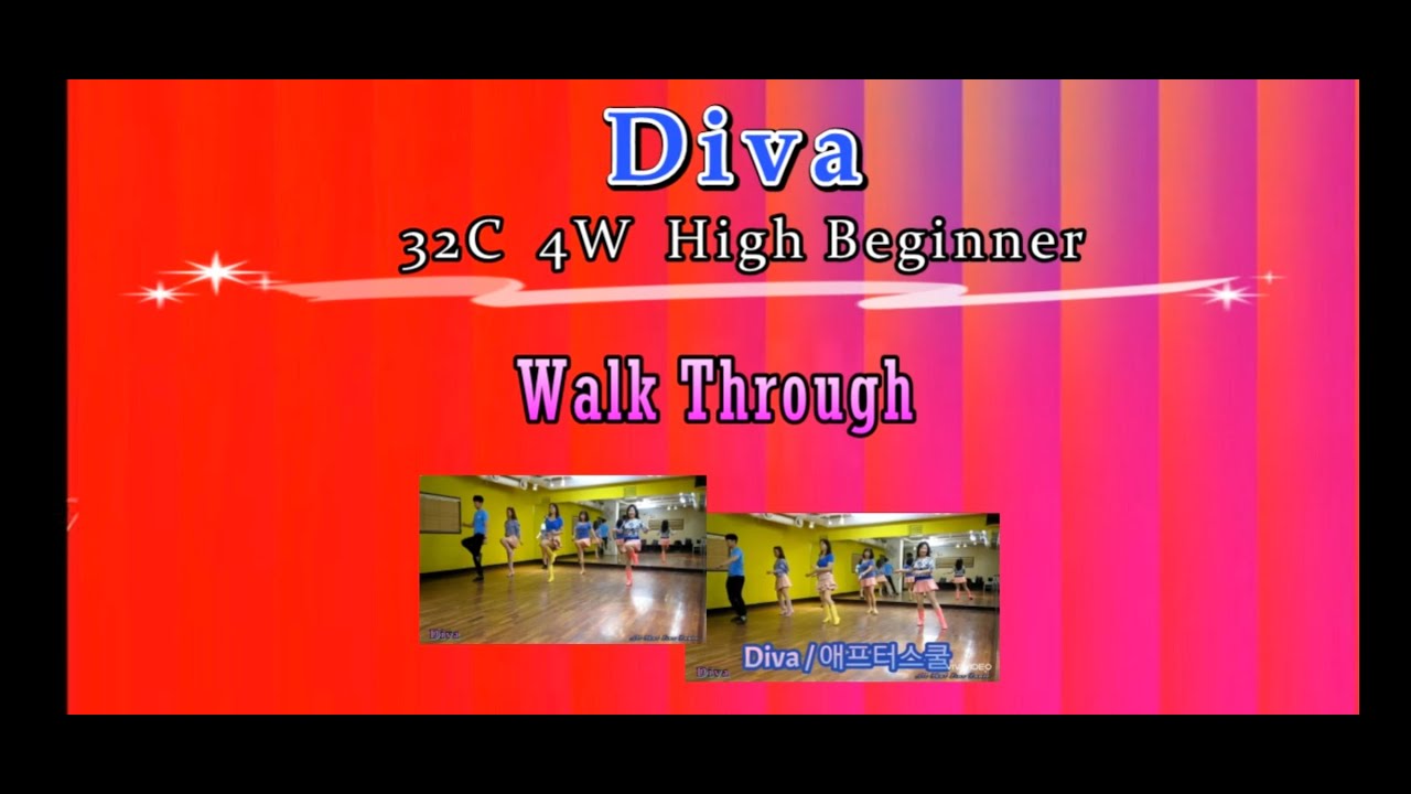 Diva Line Dance (by Eun Mi Lim) - Walk Through - YouTube