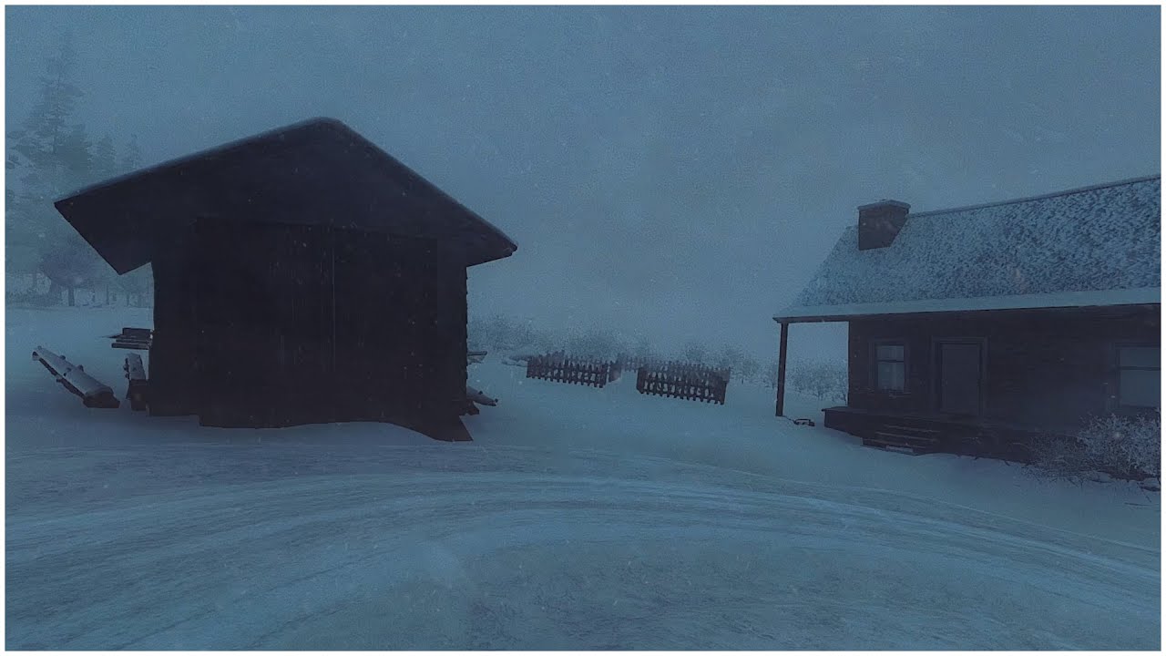Strong Snowstorm Sounds for Sleeping┇Frosty Mountain Wind Sounds ...