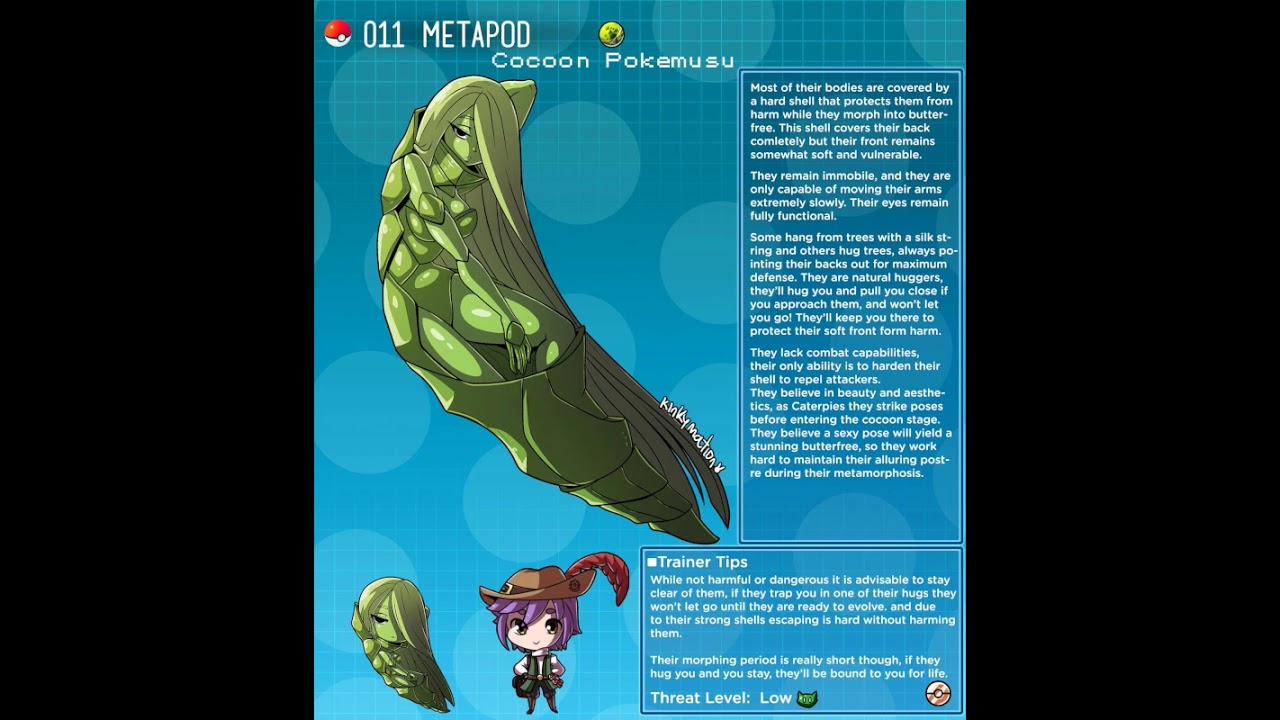 Kinkymations Pokemusu: 011 Metapod - YouTube