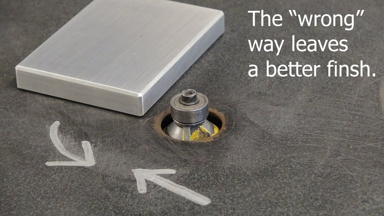 Aluminum Fabrication - Router Cutting Etiquette - "Right" and "Wrong ...