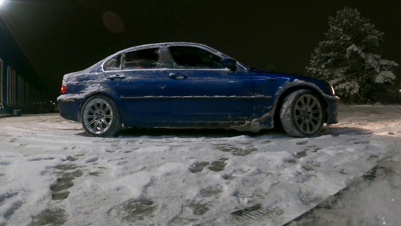 BMW e46 xdrive, winter first snow test - YouTube