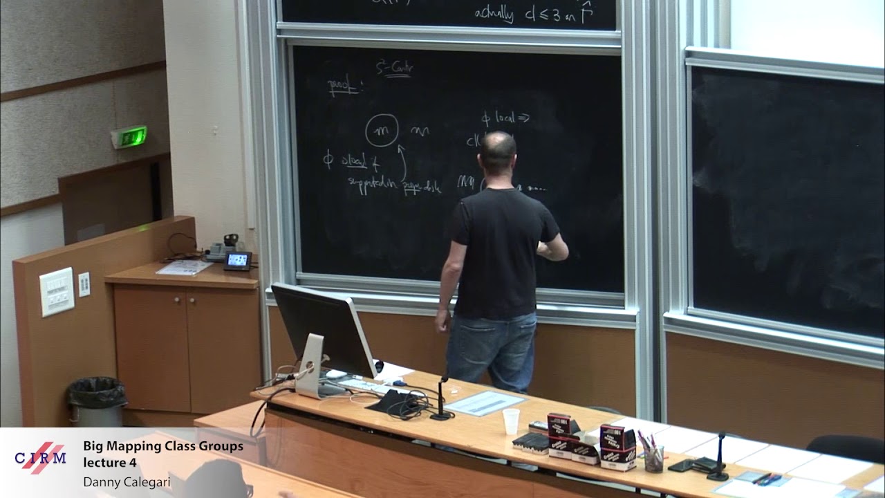 Danny Calegari: Big Mapping Class Groups - lecture 4 - YouTube