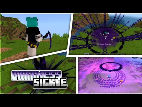 Addon rpg elemental weapons| darkness sickle| Minecraft mcpe 1.21 ...