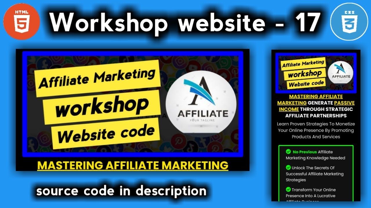 workshop website - 17 using html, CSS, JavaScript | Source code details ...