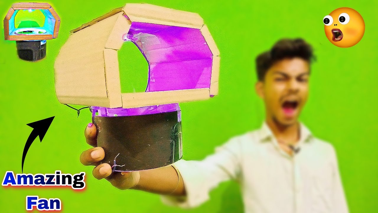How to make Bladeless Fan at home with cardboard// DIY Mini fan //Diy ...