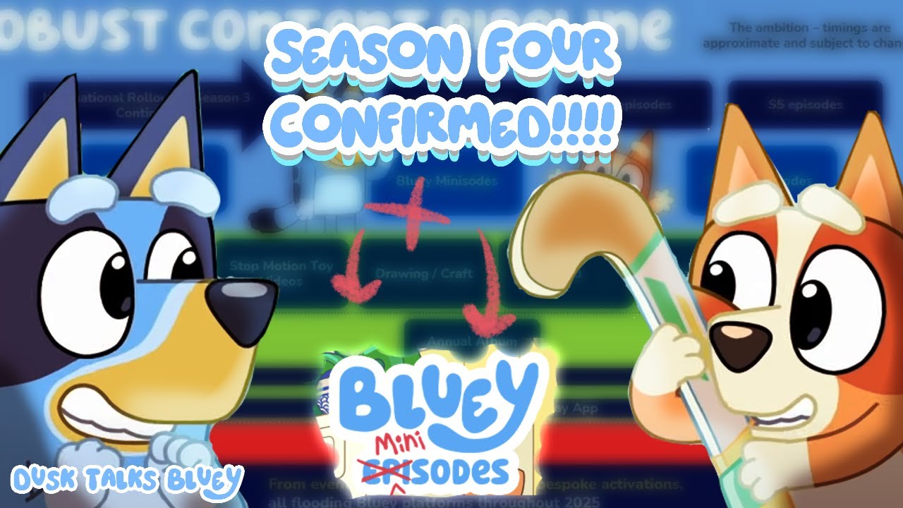 BLUEY SEASON 4 CONFIRMED?!? + Mini-sode Discussions | Dusk Talks Bluey ...