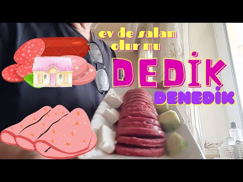 Salam Yapamazsın dediler .. Yaptım Evde Tavuk Salam yapımı tarifi (100%100 organik tarif )