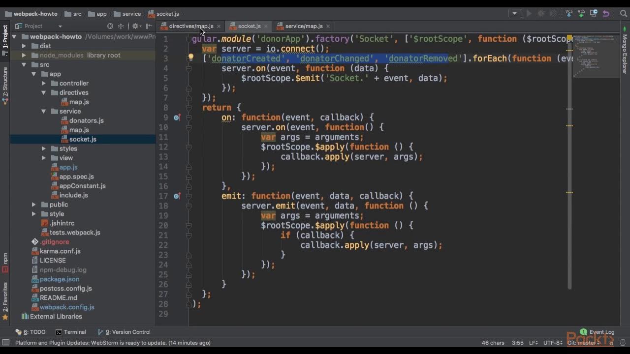 Building Applications with Mean Stack : Setting Up Socket.IO | packtpub.com - YouTube