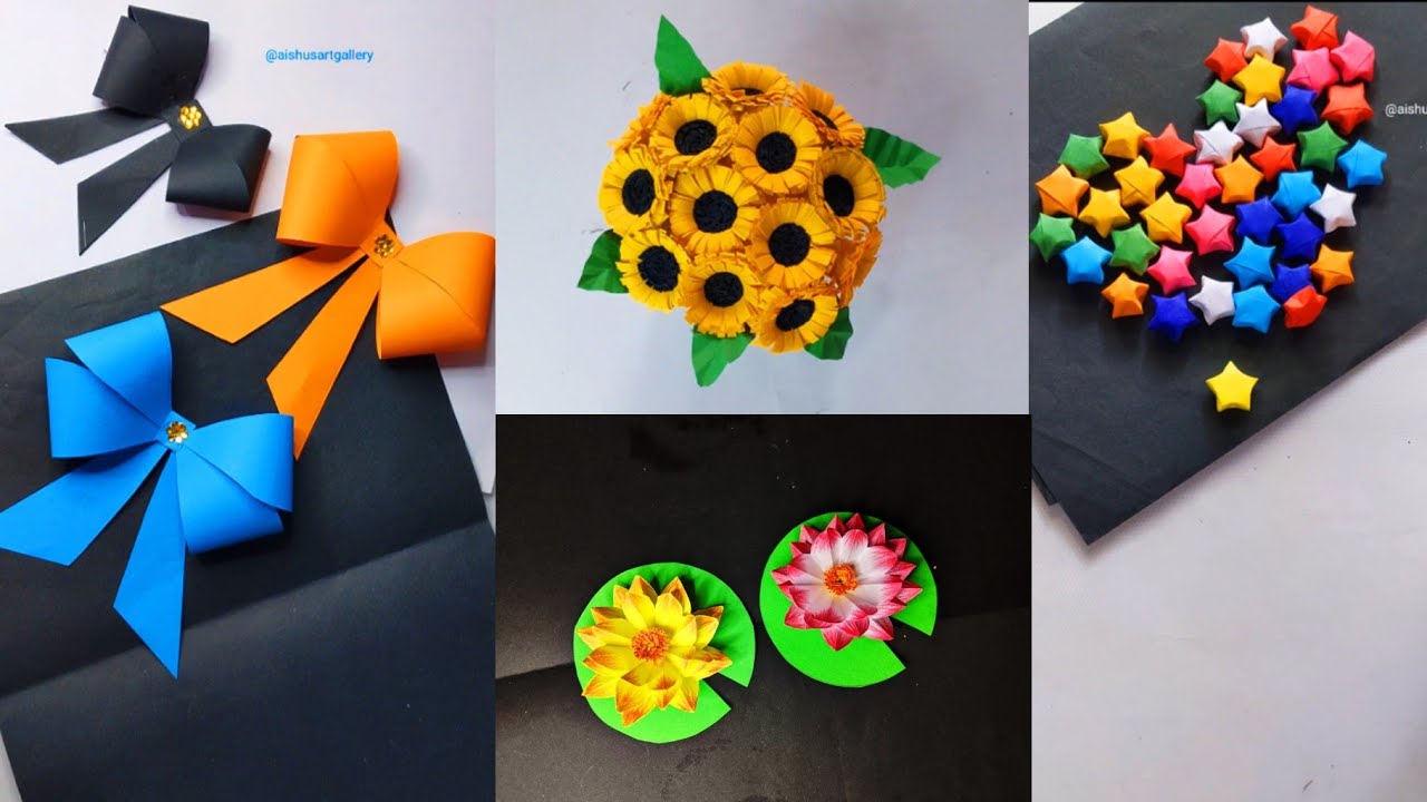 4 Easy and Creative Paper Craft Ideas | DIY | art and craft | creative ...