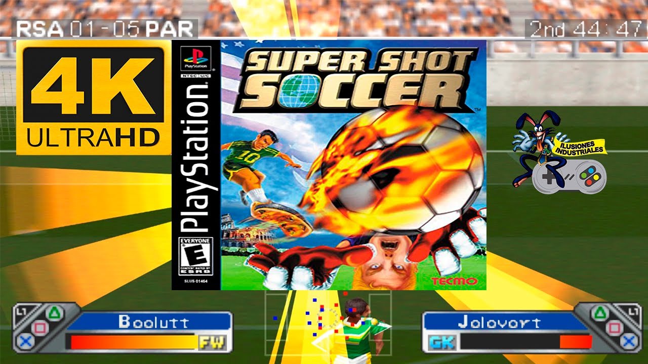 ⚽️☄️💥🔥🏆 Super Shot Soccer 4K HD | Longplay / Gameplay Completo | PS1 ...