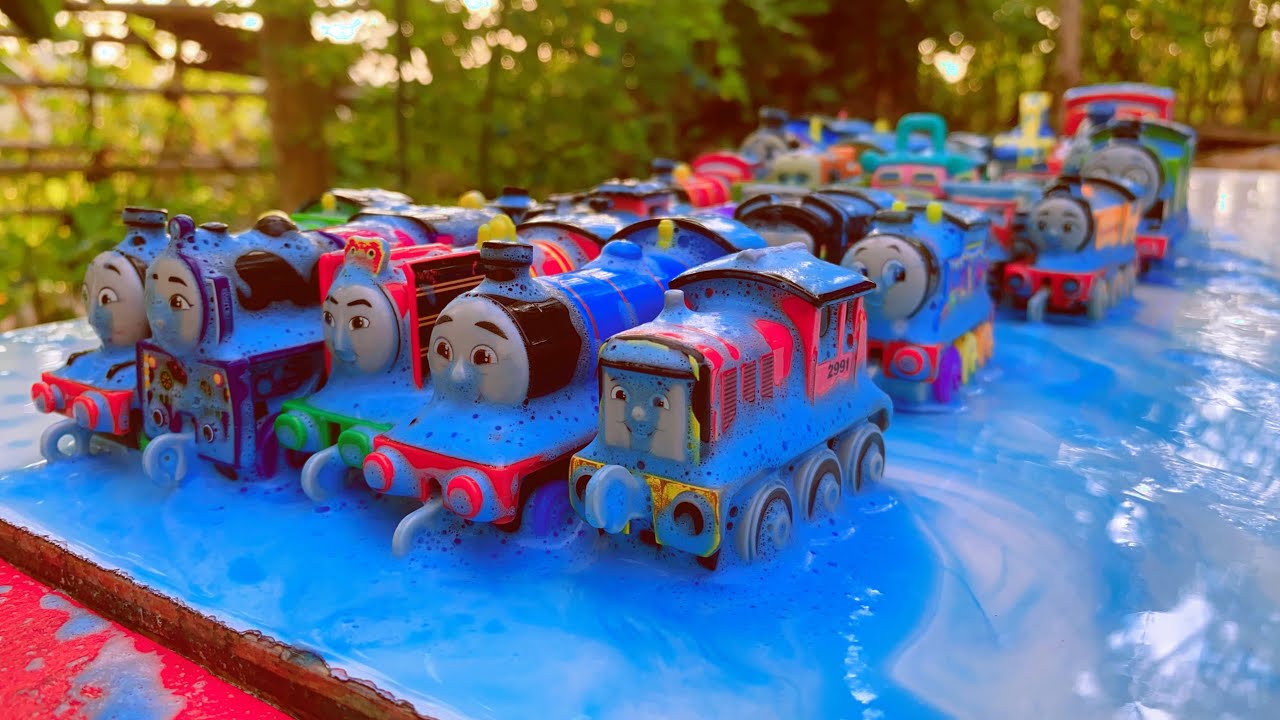 Thomas and Friends Tokyo Maintanance Factory for many unique toys Richannel Train Rainbow Kereta ...