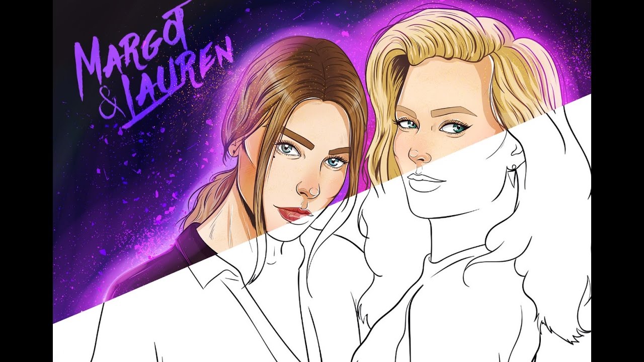 Margot Robbie and Lauren German [speed art] - YouTube
