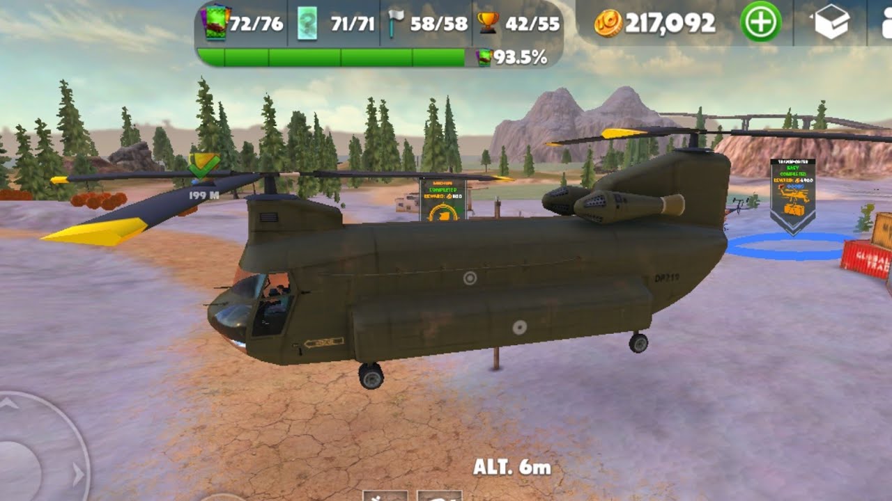 Chinook Helicopter Goods Transporter Off The Road OTR Offroad Car ...