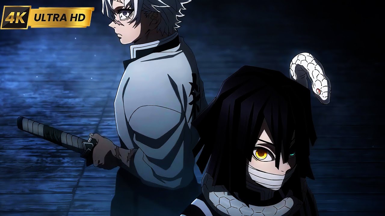 Sanemi and Obanai in Action | Demon Slayer Season 4 | Ep 1 | Hashira ...