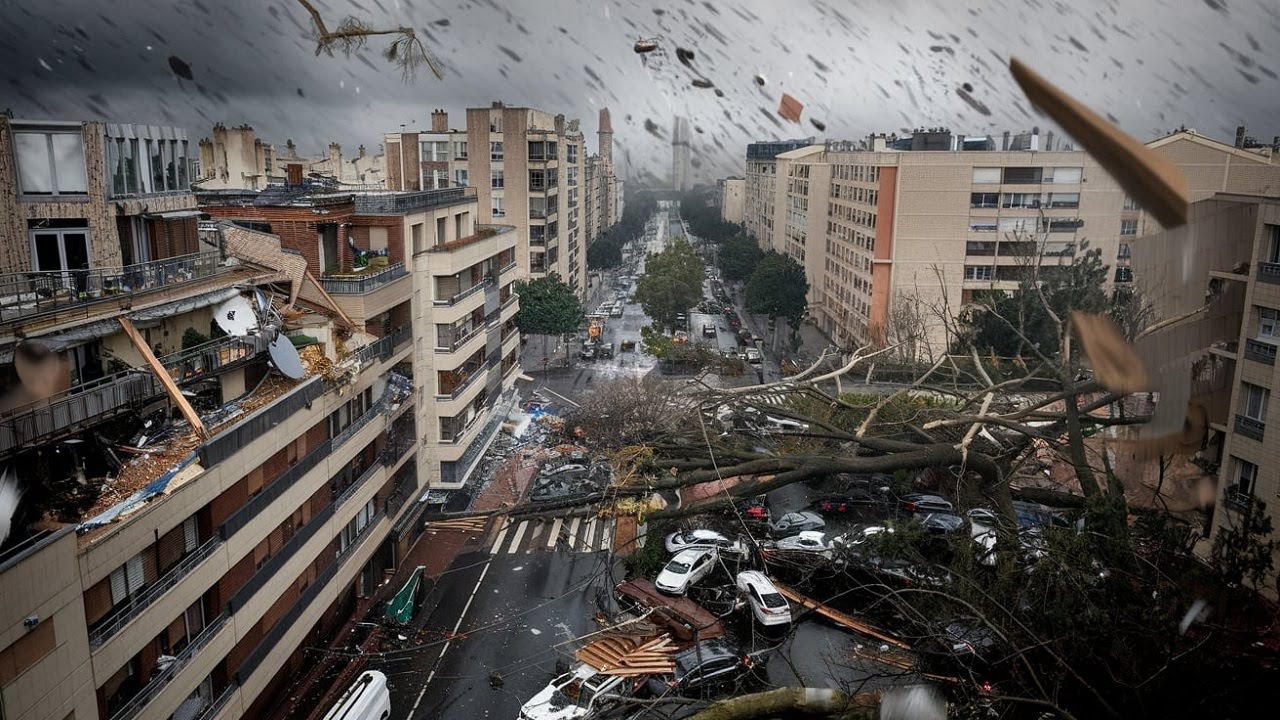 2 minutes ago in France! Powerful Cyclone Chido destroy buildings in ...