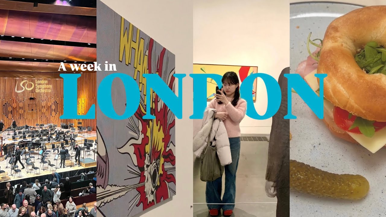 london vlog | 런던 일상 브이로그 week16 | 에세이 끝! 전시랑 공연으로 꽉 채운 주말 - YouTube
