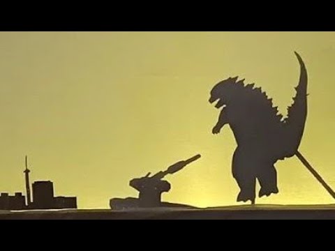 Godzilla returns | shadow puppeteering - YouTube