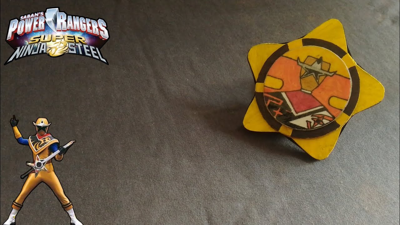 How To Make Gold Power Star From Power Rangers Super Ninja Steel ...